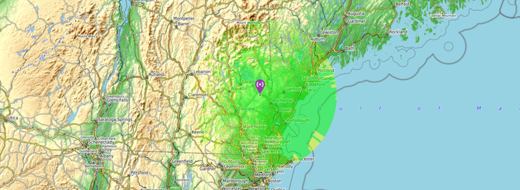 RF Coverage Maps - Lakes Region Repeater Association